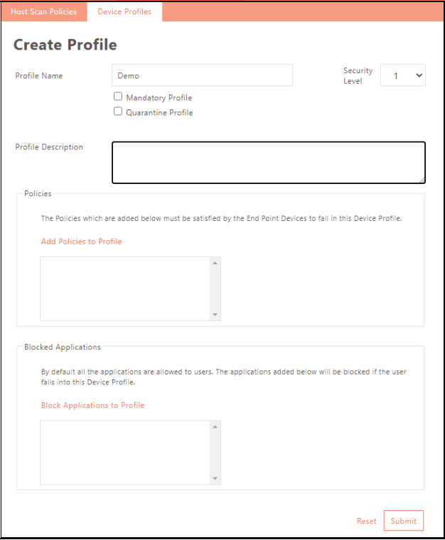 Device Profiles - Accops HySecure 5.4 Knowledge Center